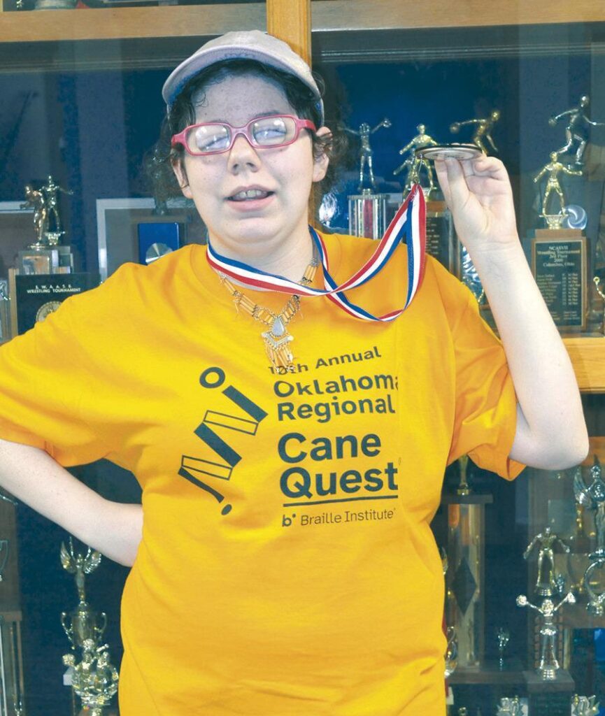 Muldrow resident earns medal at School for the Blind’s Cane Quest - Eastern Times Register