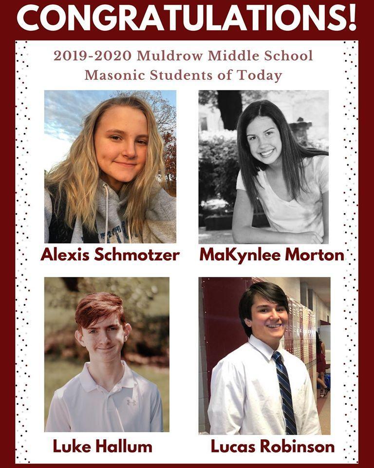 2019-20 Muldrow Middle School Masonic Students of Today - Eastern Times ...