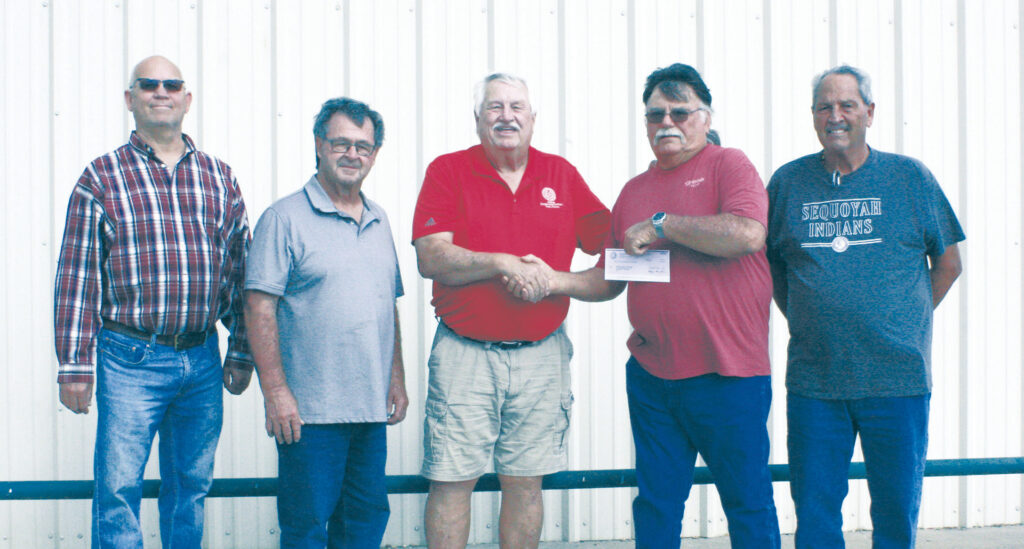 Tribe presents $25,000 to fairgrounds for new roof - Eastern Times Register