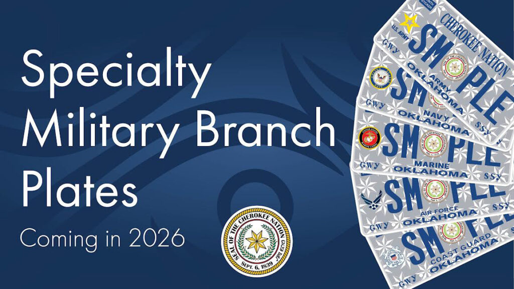 Tribe unveils military branch license plates for veterans, active ...